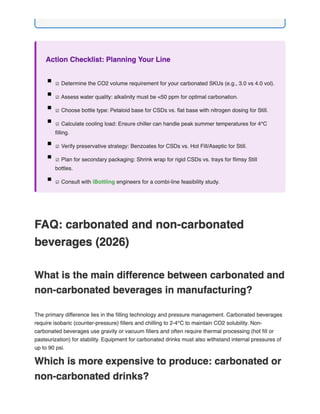 Carbonated and Non-Carbonated Beverages: Manufacturing Differences ...