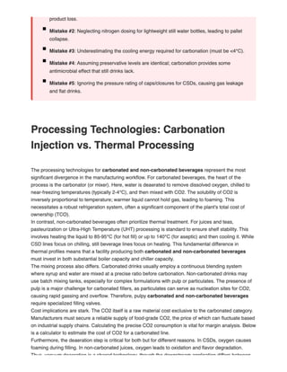 Carbonated and Non-Carbonated Beverages: Manufacturing Differences ...