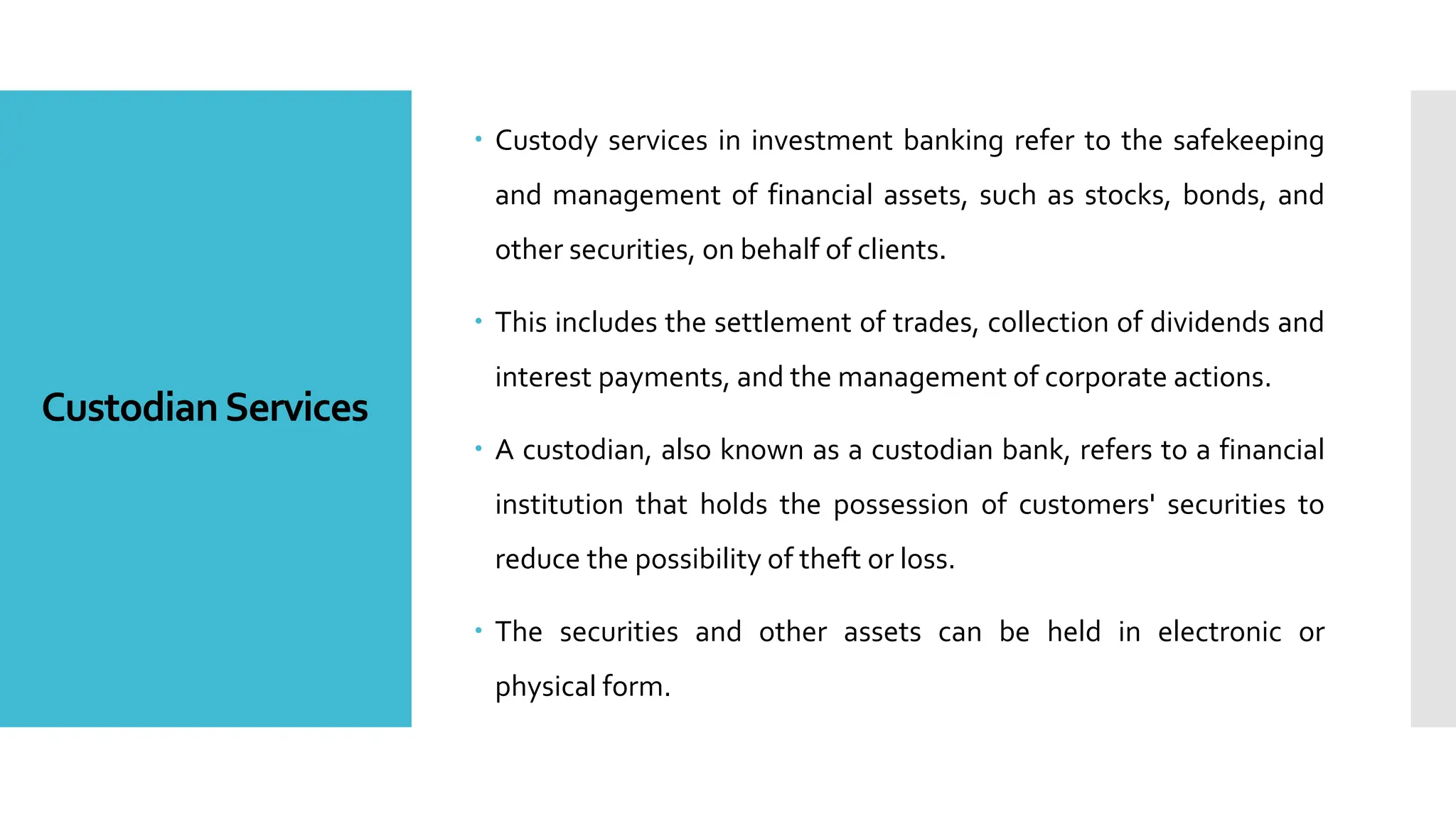 Investment Banking Services - Unit2 - 2 | PPTX