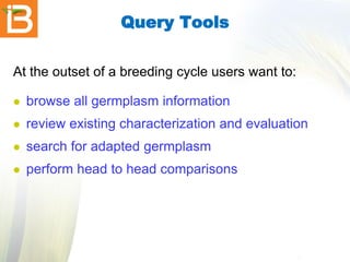 PAG XXII 2014 – The Breeding Management System (BMS) of the Integrated ...