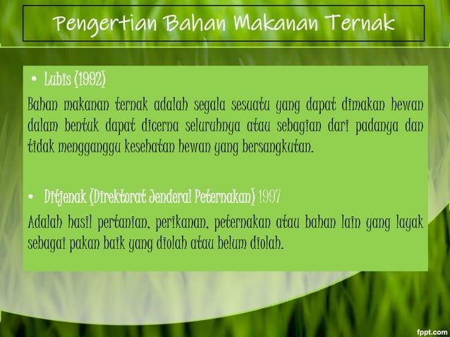 Ilmu bahan pakan ternak serta nutrisi ternak | PDF