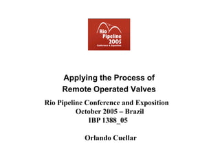 Remote Operated Valves | PDF