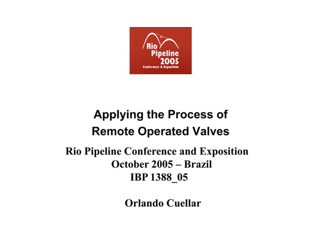 Remote Operated Valves | PDF