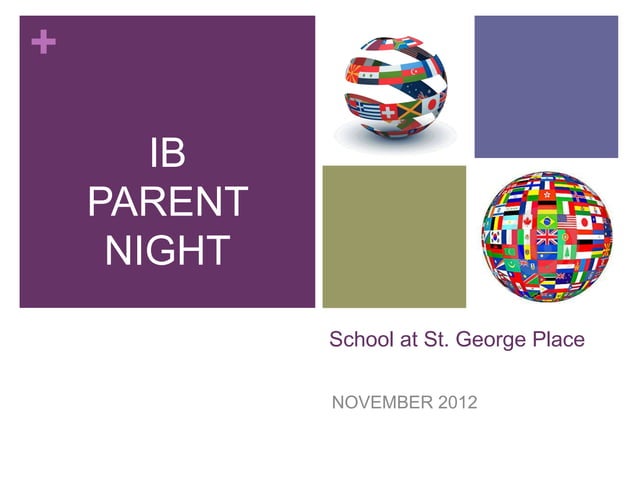 Ib parent night website[1] | PPT