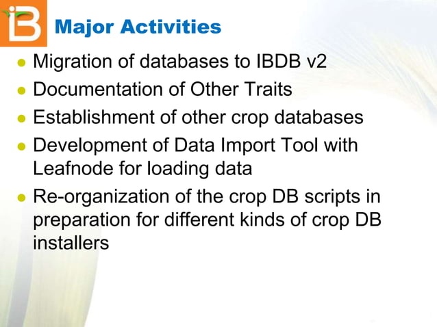 GRM 2014: Arllet Portugal on Data Management Activities | PPT