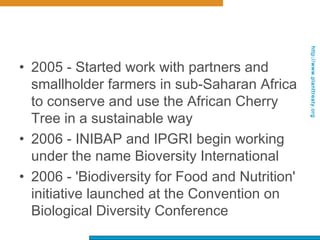 Ibpgr the international board for plant genetic resources | PPT