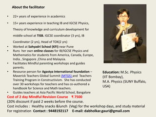 IB Physics mindful revision course | PPT