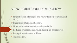 International trade theories and EXIM policy | PPTX