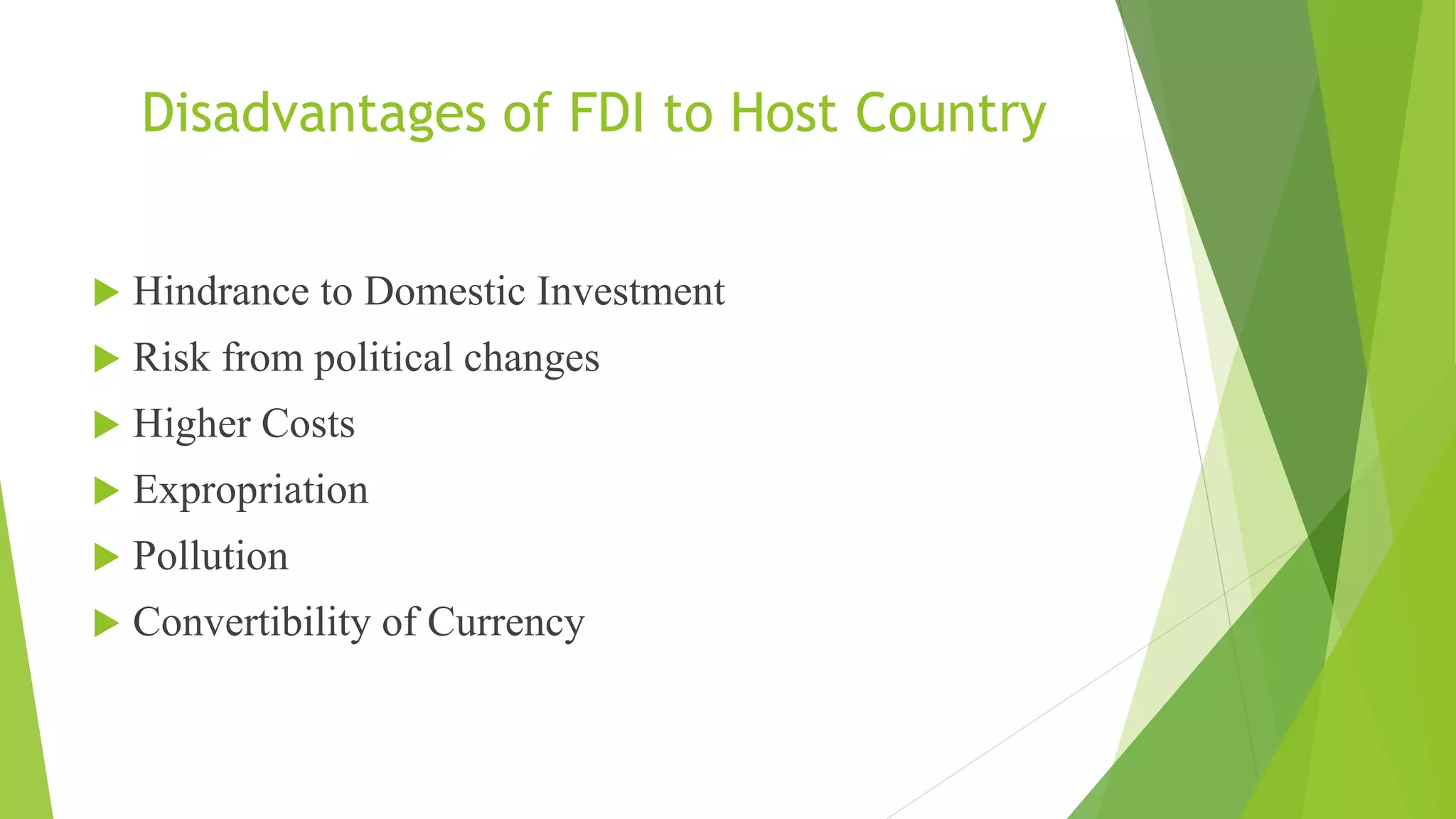 International business - FDI | PPTX