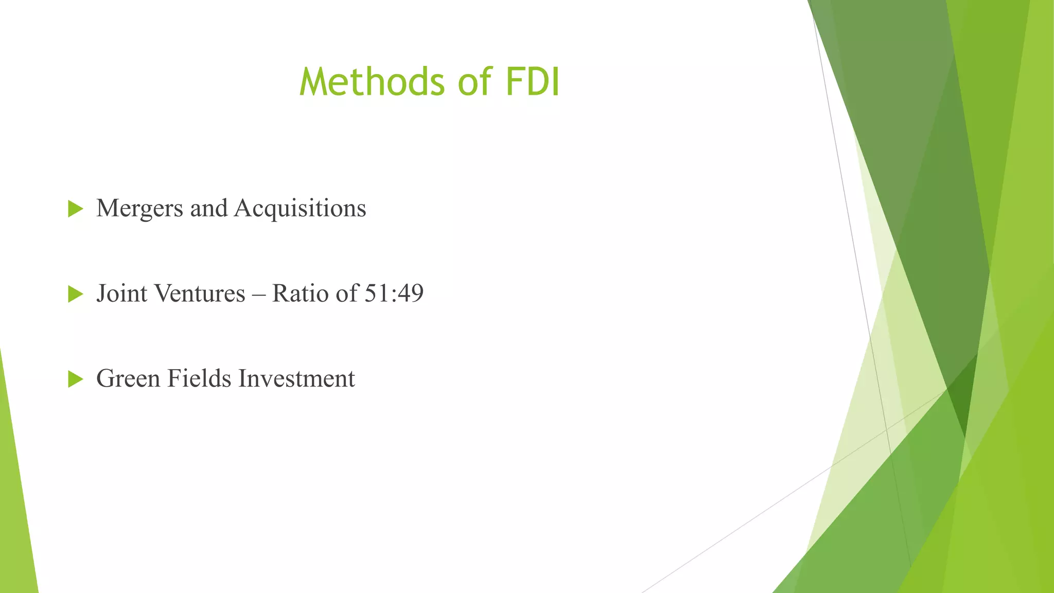 International business - FDI | PPTX