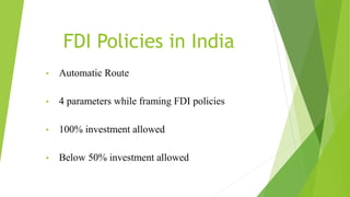 International business - FDI | PPTX