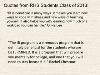 Ib presentation | PPTX