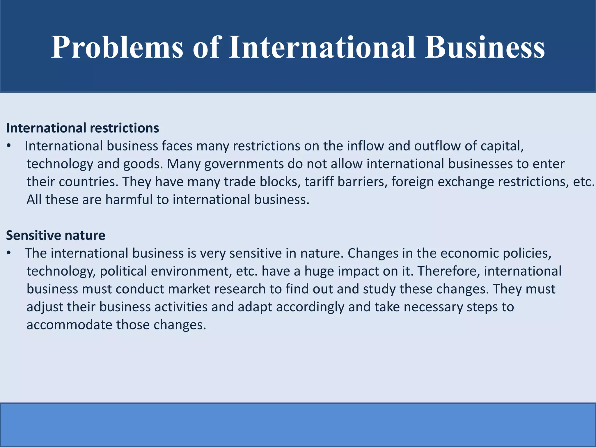 Introduction to International Business | PPTX