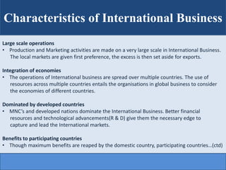 Introduction to International Business | PPTX