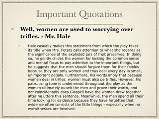 Ib presentation trifles | KEY