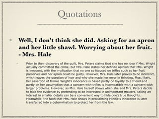 Ib presentation trifles | KEY