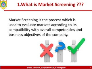 Criteria for Screening of International Market presentation | PPTX