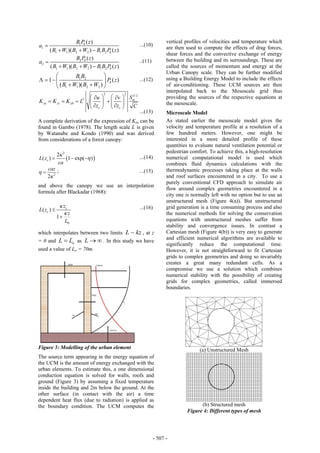 MULTISCALE MODELLING OF URBAN CLIMATE | PDF