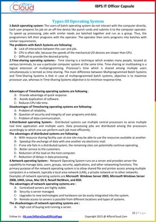 Ibps it officer exam capsule by affairs cloud | PDF