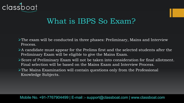 Ibps so classes in pune | PPT