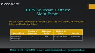 Ibps so classes in pune | PPTX