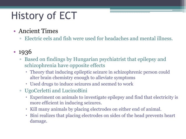 Electroconvulsive Therapy (ECT) | PPT