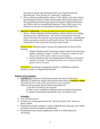 IB Psychology SL Study Guide | DOC