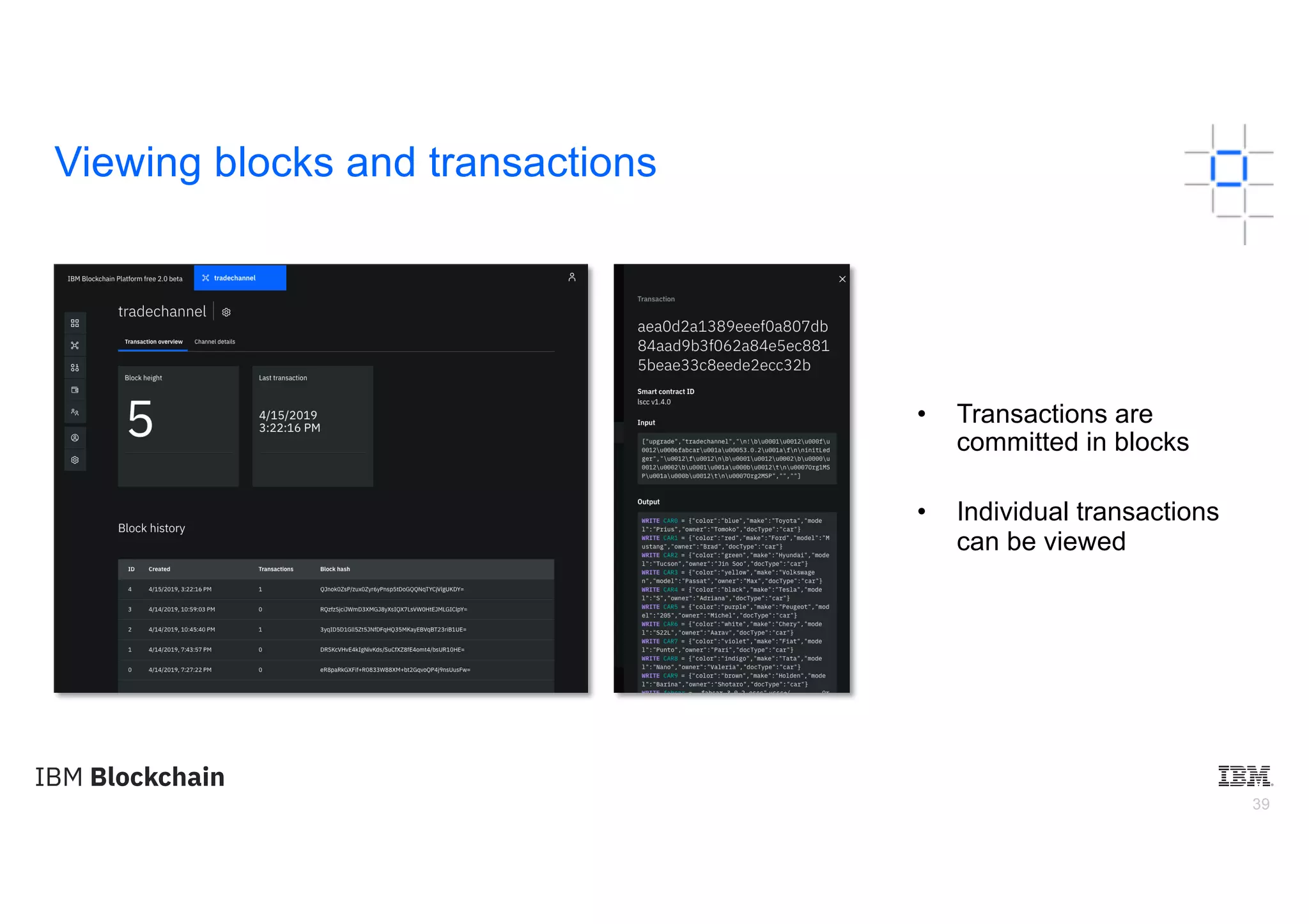 Ibm Blockchain Platform Technical Introduction V11 Pdf Computer