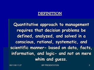 Quantitative tools for HR managers | PPT