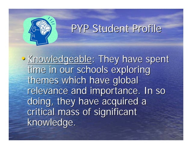 IB Primary Years Program | PDF | Primary Education | Education