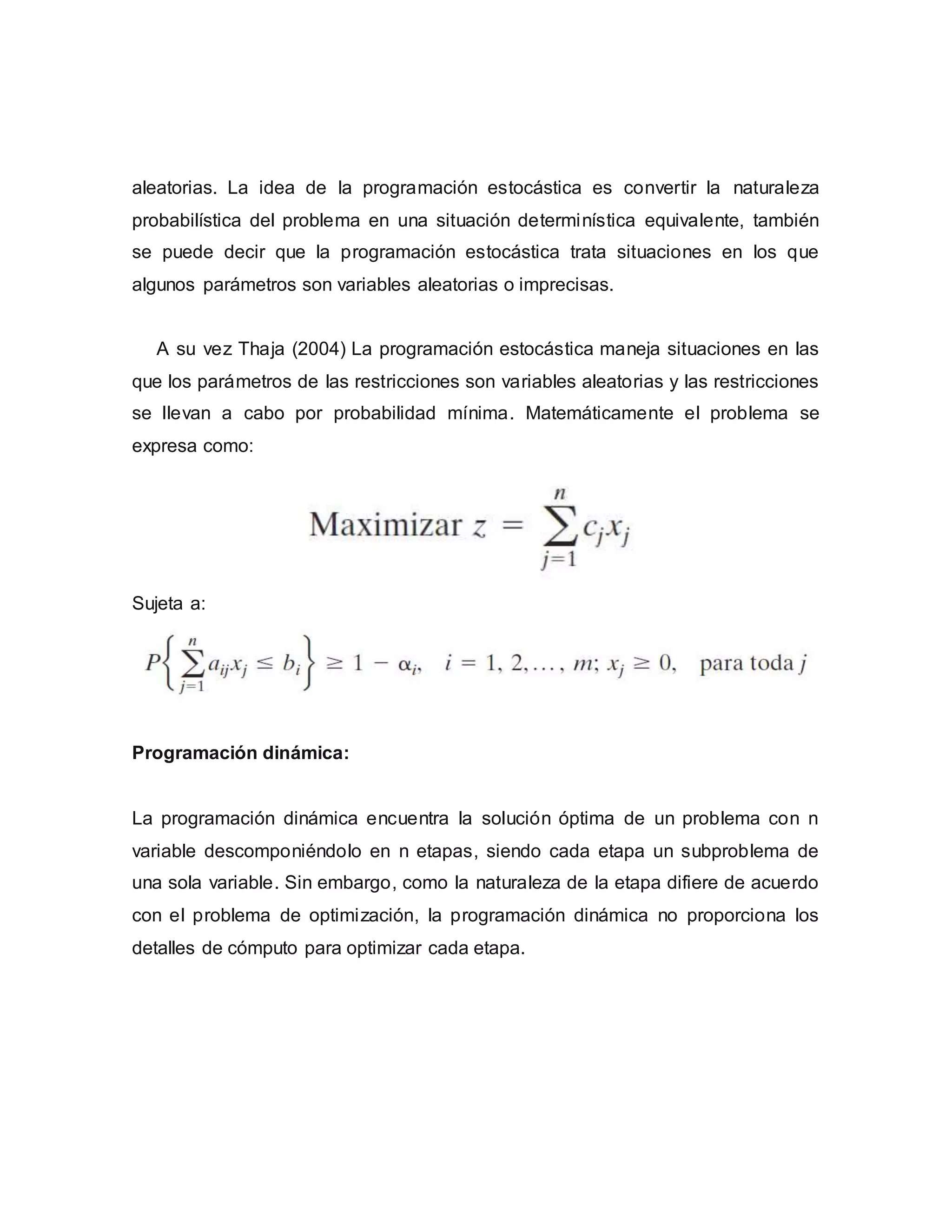 Optimizacion de sistemas y Funciones Programacion no lineal | PDF
