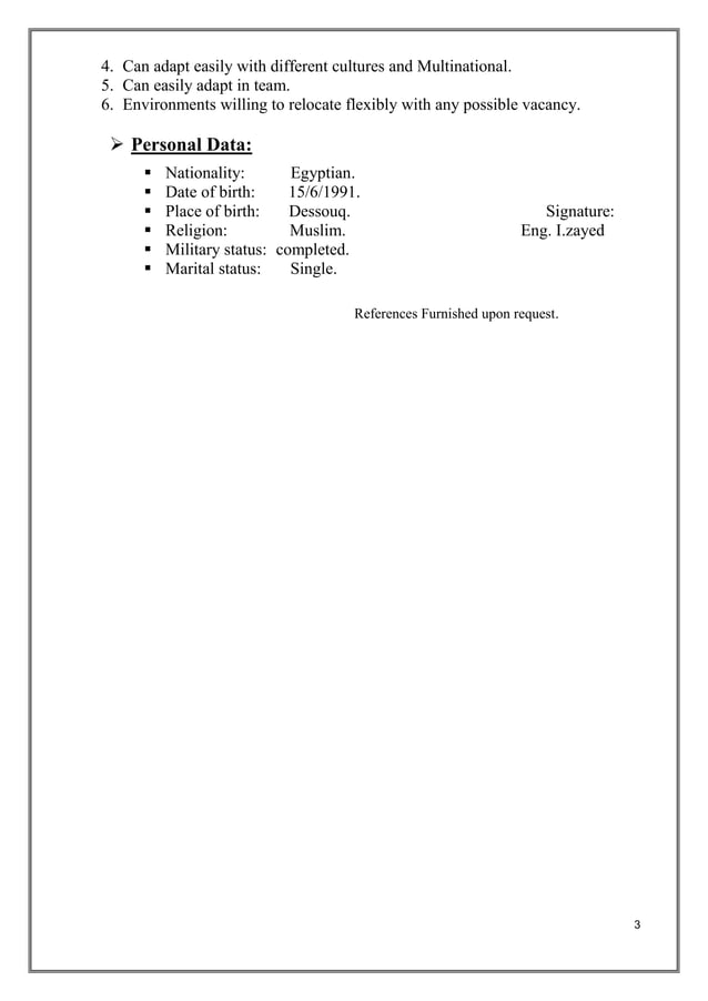 Ibragim zayed cv english | PDF