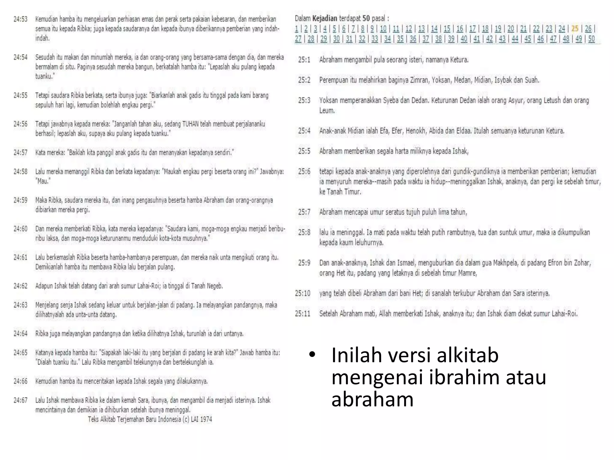 Ibrahim atau abraham alquran alkitab | PPT Ibrahim atau abraham alquran alkitab | PPT
