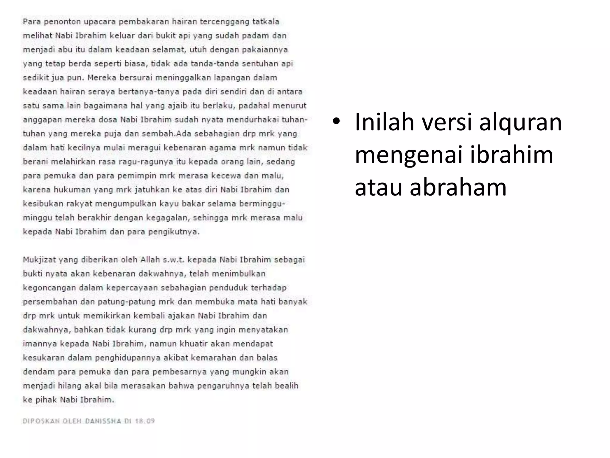 Ibrahim atau abraham alquran alkitab | PPT Ibrahim atau abraham alquran alkitab | PPT