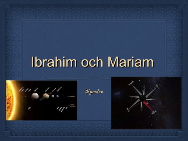 Ibrahim och mariam | PPT