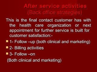 Value adding service delivery for health care organization | PPT