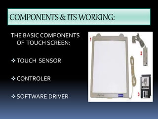 touch screen technology | PPT