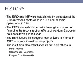 International Bank for Reconstruction and Development | PPT