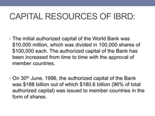 International Bank for Reconstruction and Development | PPT