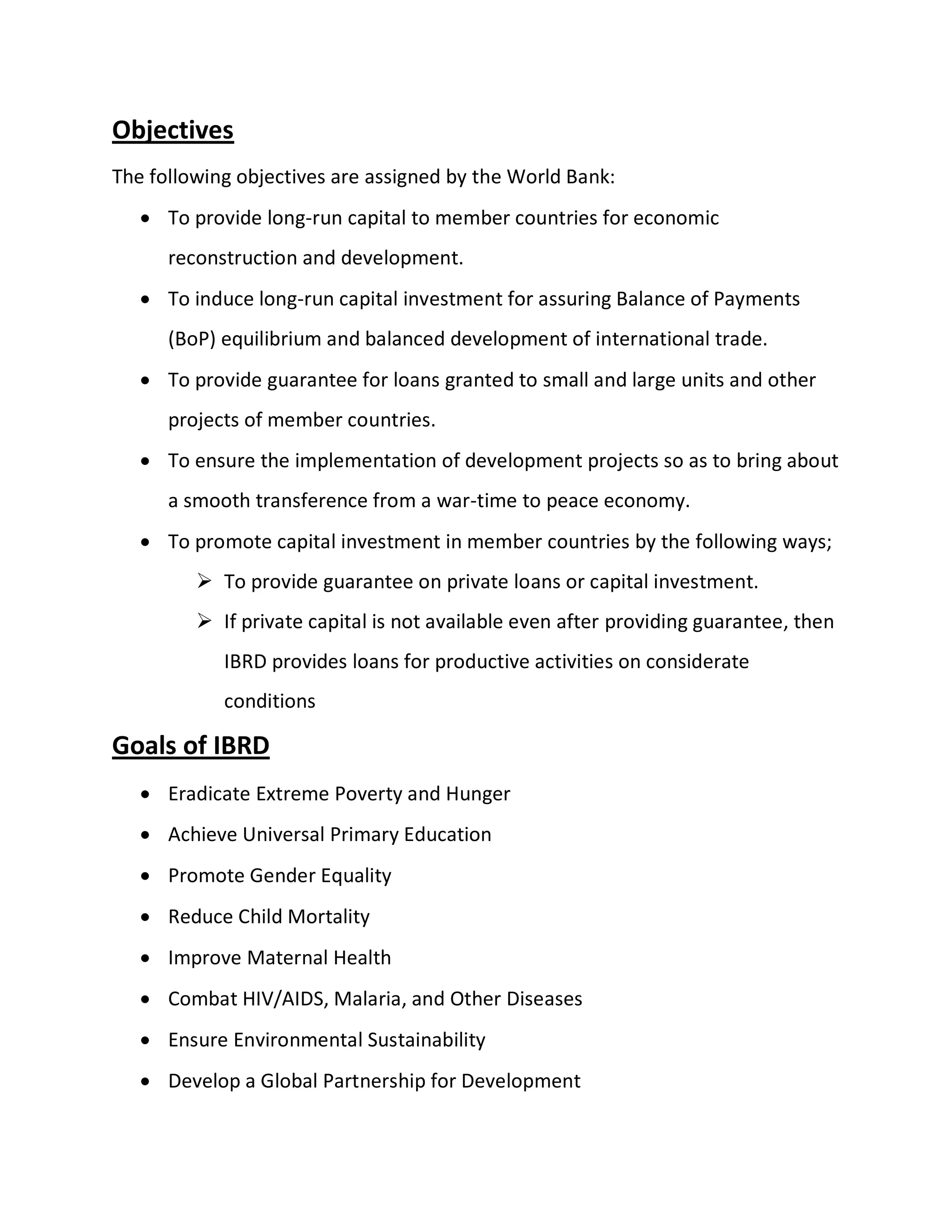 International Bank for Reconstruction and Development (IBRD) | PDF