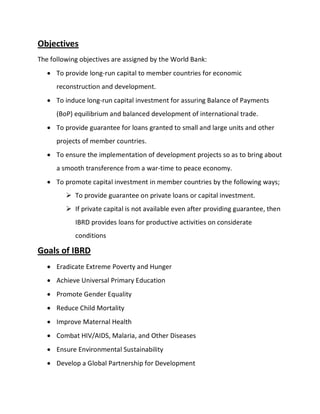 International Bank for Reconstruction and Development (IBRD) | PDF
