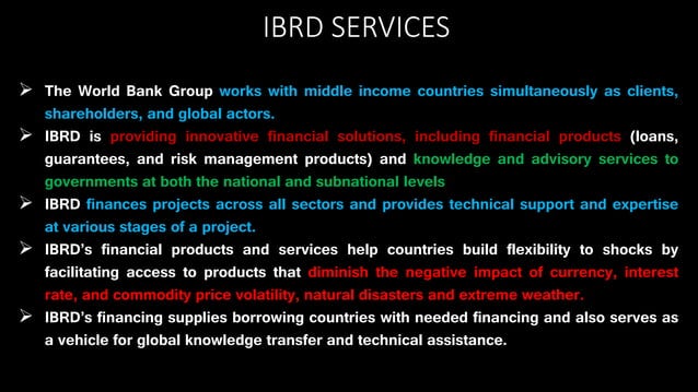 International Bank of Reconstruction and Development | PPT