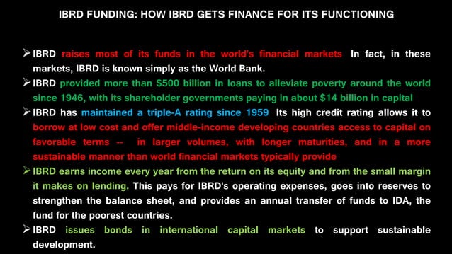 International Bank of Reconstruction and Development | PPT