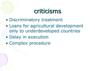 IBRD (International Bank for Reconstruction and Development) | PPT