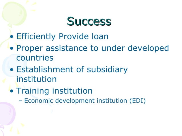 IBRD (International Bank for Reconstruction and Development) | PPT