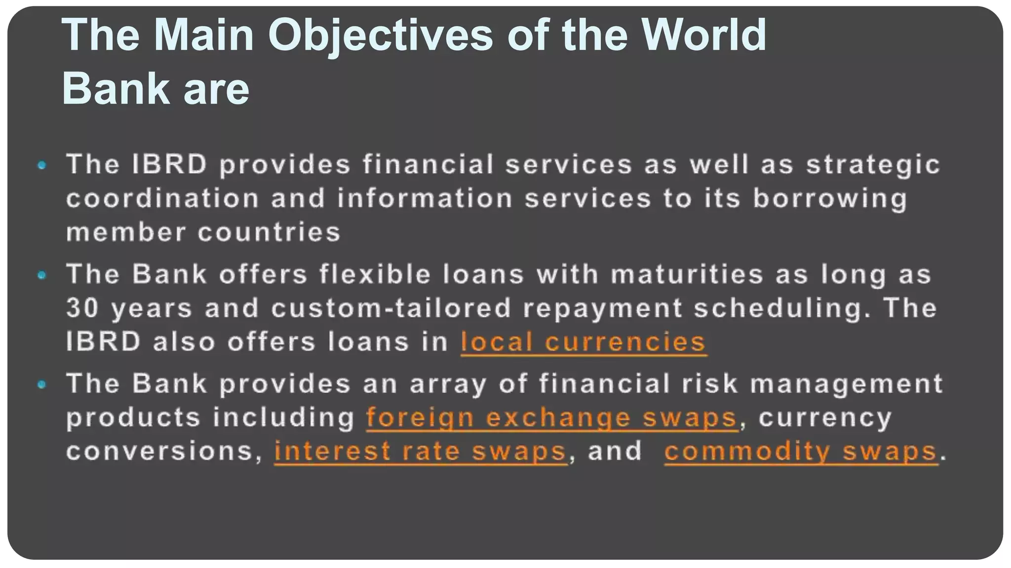 International Bank for Reconstruction and Development (IBRD) | PPTX