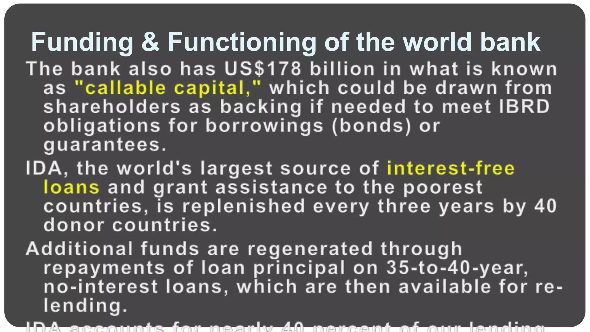 International Bank for Reconstruction and Development (IBRD) | PPTX