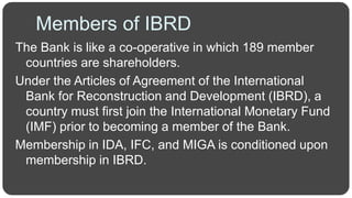 International Bank for Reconstruction and Development (IBRD) | PPTX