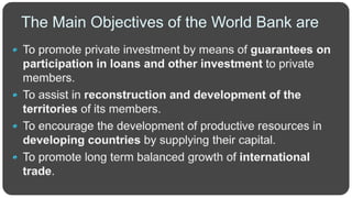 International Bank for Reconstruction and Development (IBRD) | PPTX