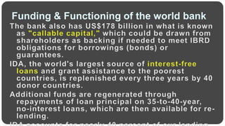 International Bank for Reconstruction and Development (IBRD) | PPTX